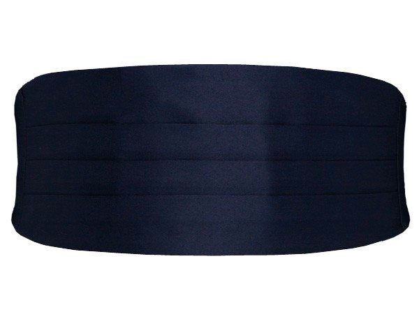 Navy Blue Poly Cummerbund | Dobell