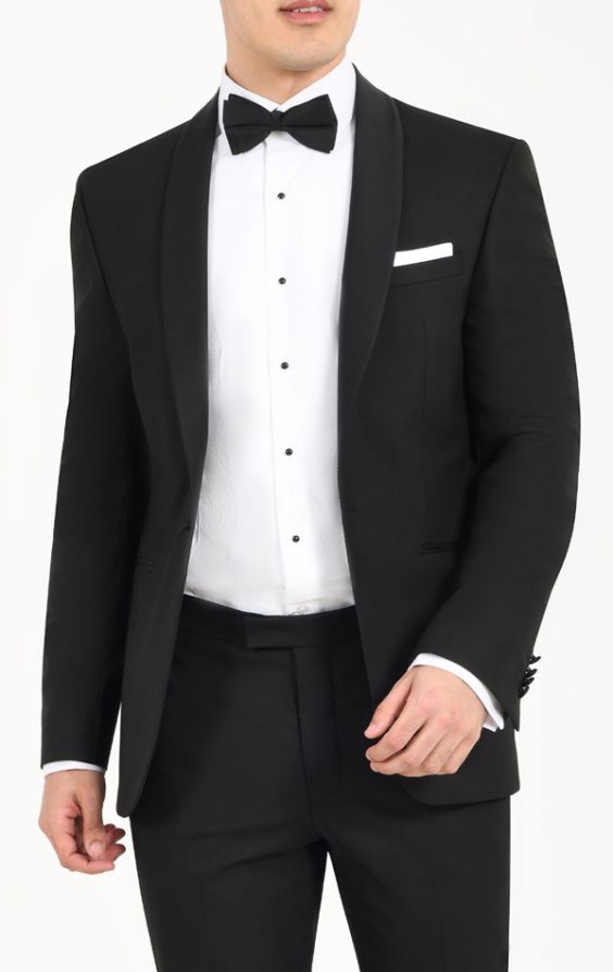 Dobell Black Dinner Jacket with Shawl Lapel | Dobell