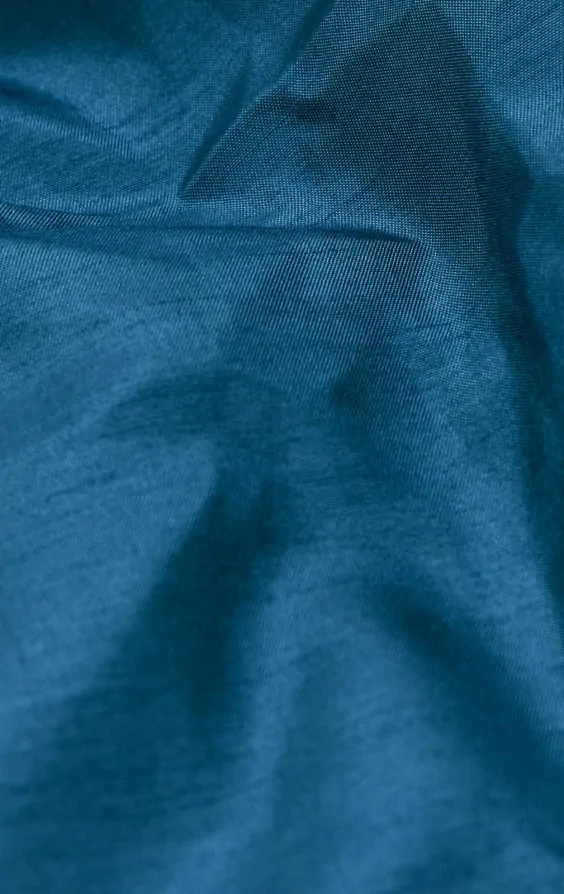 Moroccan Blue Dupion Handkerchief | Dobell