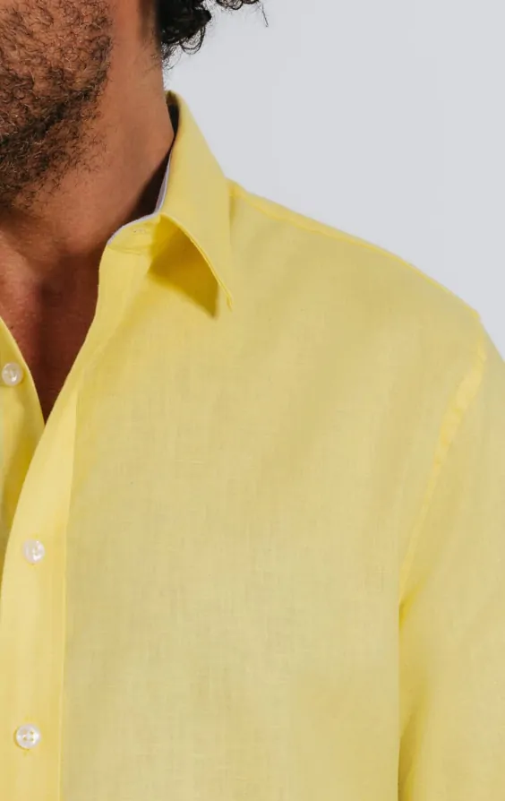 Yellow Linen Shirt | Dobell