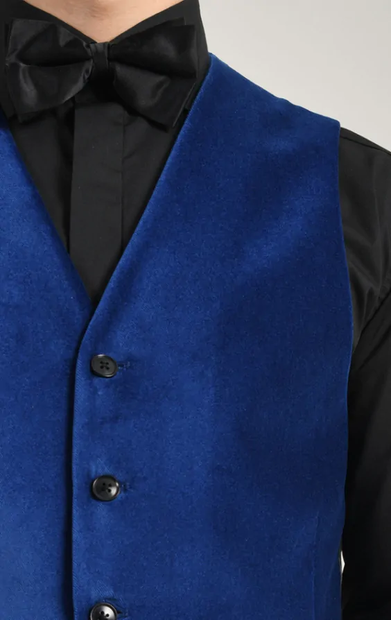 Blue Velvet Vest | Dobell