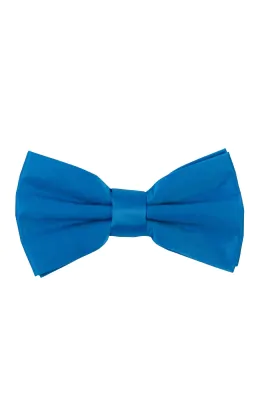 Pre-Tied Blue Poly Bow Tie | Dobell