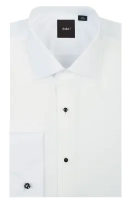 Standard Collar, Marcella Front Tuxedo Shirt by Dobell | Dobell