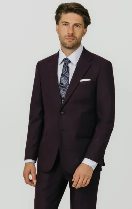 Blackberry Twill Suit | Dobell