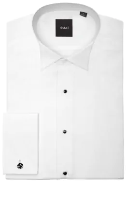 Wing Collar, Marcella Front Tuxedo Shirt by Dobell | Dobell