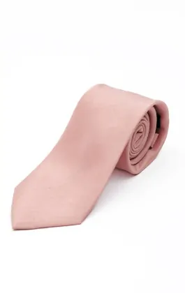Dobell Light Pink Dupion Tie | Dobell