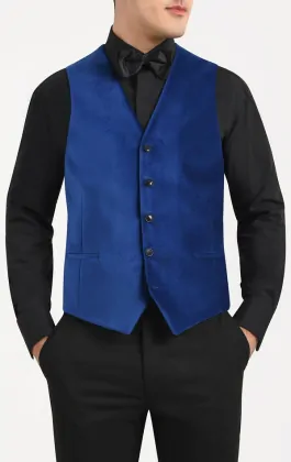 Blue Velvet Vest | Dobell