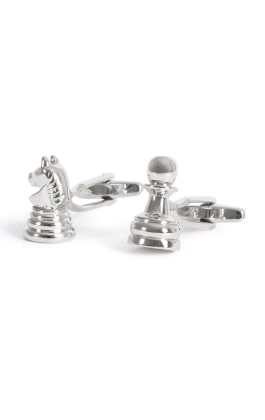 Pawn and Knight Chess Piece Cufflinks | Dobell